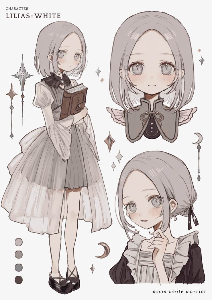 莉莉7岁|插画师熊谷ユカ的原创角色插画图片 | BoBoPic