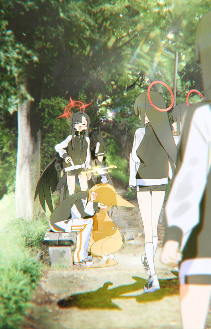 塞亚和伊奇卡|插画师bmtol的碧蓝档案插画图片 | BoBoPic