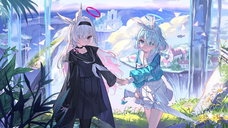 碧蓝档案,Alona (Blue Archive),Plana (Blue Archive), - AL光'illustration - PixivBox