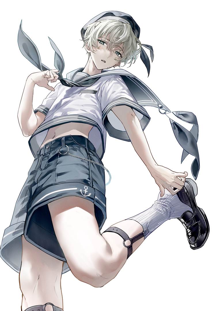 恋物癖插画师パチ的可爱的男孩插画图片 Bobopic