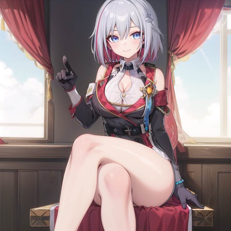 Topaz,AI 画作,Honkai: Star Rail,Honkai: Star Rail,魅惑的大腿,显性巨乳,托帕（星穹铁道）, - 闇'illustration - PixivBox