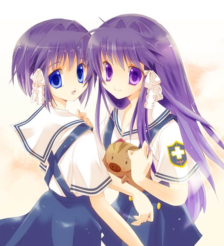 姐妹|插画师mineko的藤林杏插画图片 | BoBoPic