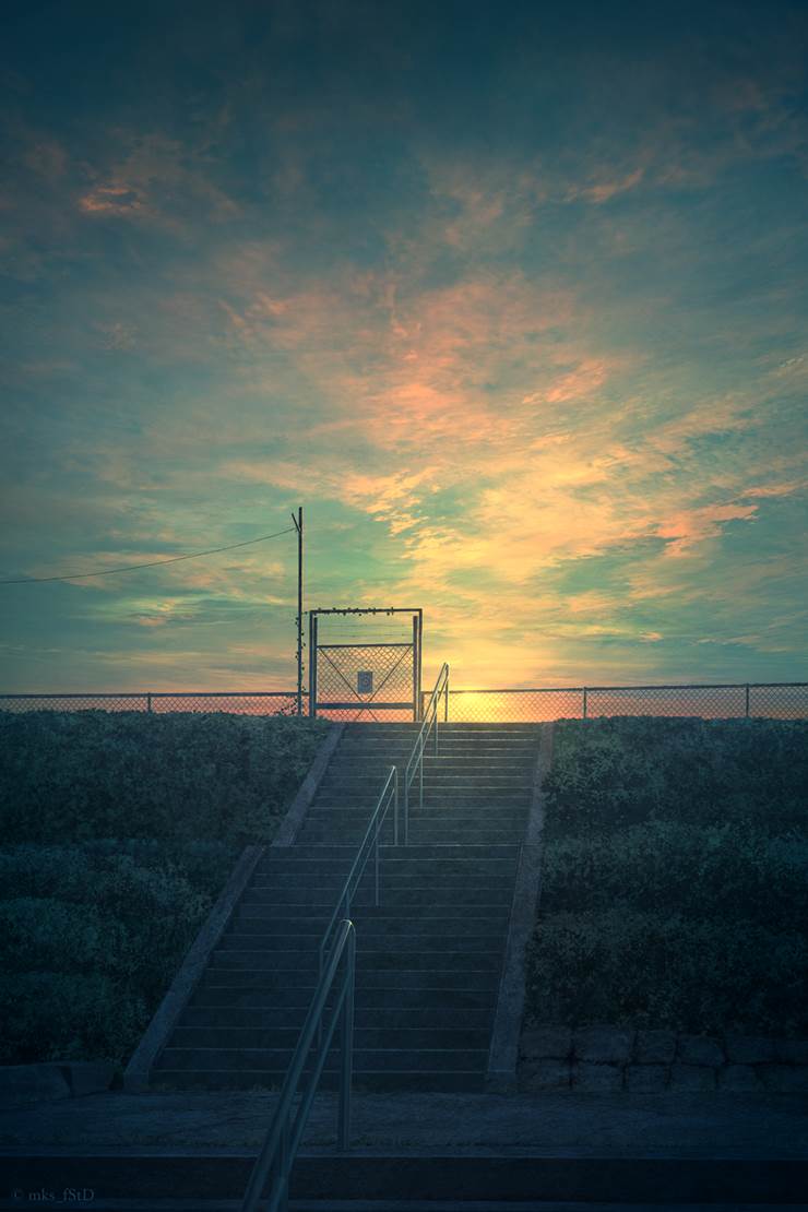 归路6|插画师mks的风景插画图片 | BoBoPic