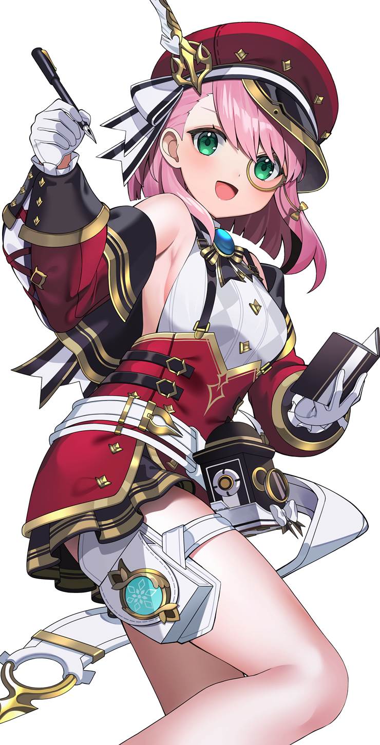 Genshin Impact,girl,young girl,Charlotte,Charlotte (Genshin Impact),armpits,thighs, - ゆうじん ...