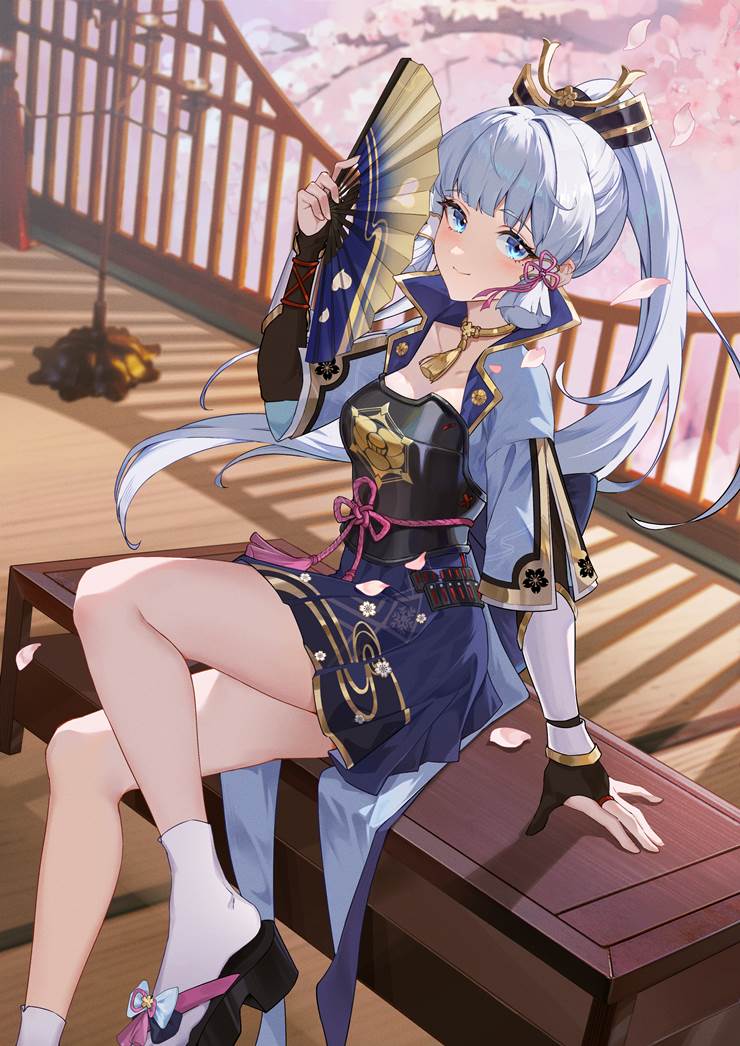 Genshin Impact,女孩子,Ayaka Kamisato,illustration,thigh,large breasts,原神1000收藏, - 吃一口胖三金 ...