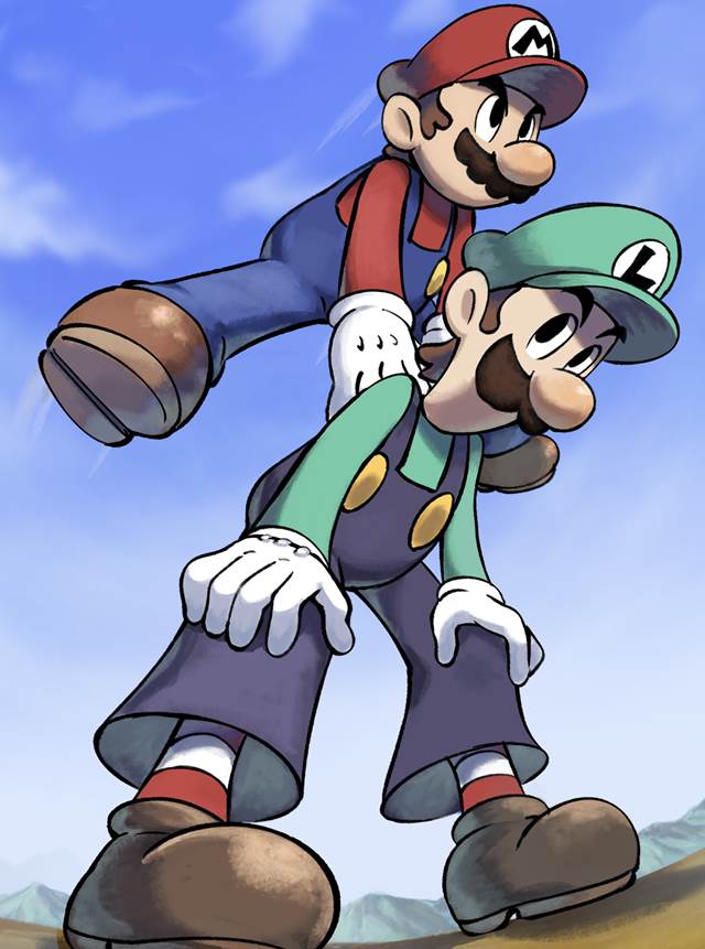 Mario & Luigi (RPG games),mario,luigi,Mario (Super Mario), - yamari'illustration - PixivBox