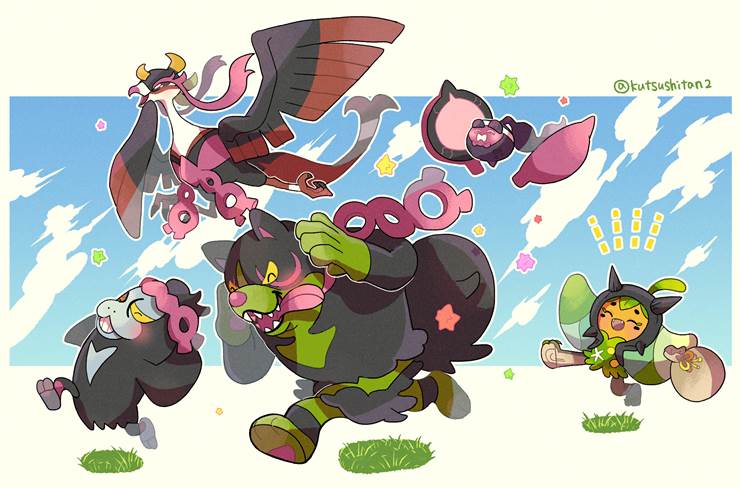 pkmnまとめ2|插画师くつした的厄诡椪插画图片 | BoBoPic