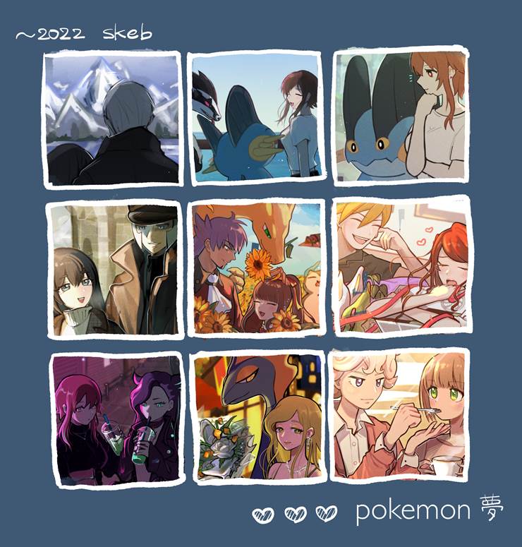 【ポケモン梦】～2022 Skeb梦 全年龄|插画师KKP的精灵宝可梦插画图片 | BoBoPic