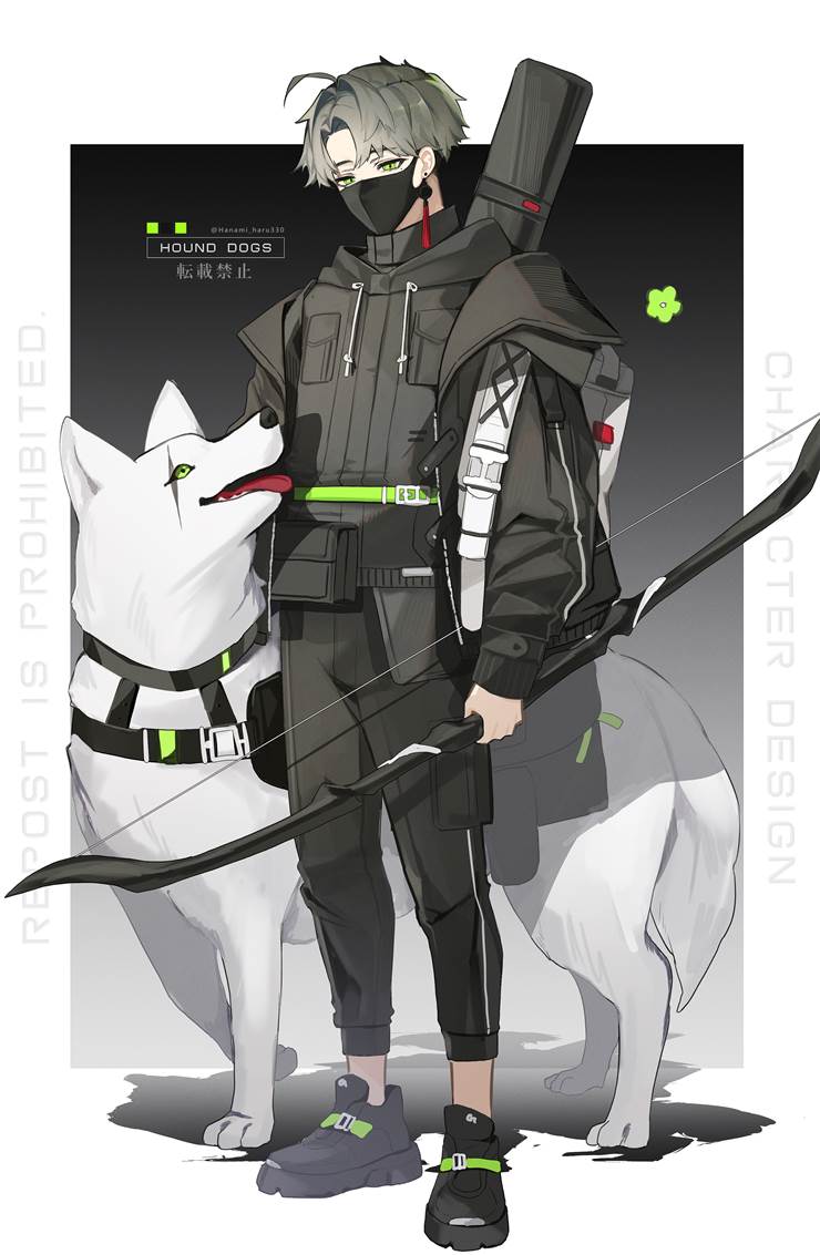 33日目.猟犬たち|P站狗和男孩图片，尺寸:2636x4039 | BoBoPic