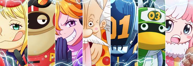 《海贼王》第一大脑Dr.贝加班克P站同人美图，好多分身哦 | BoBoPic