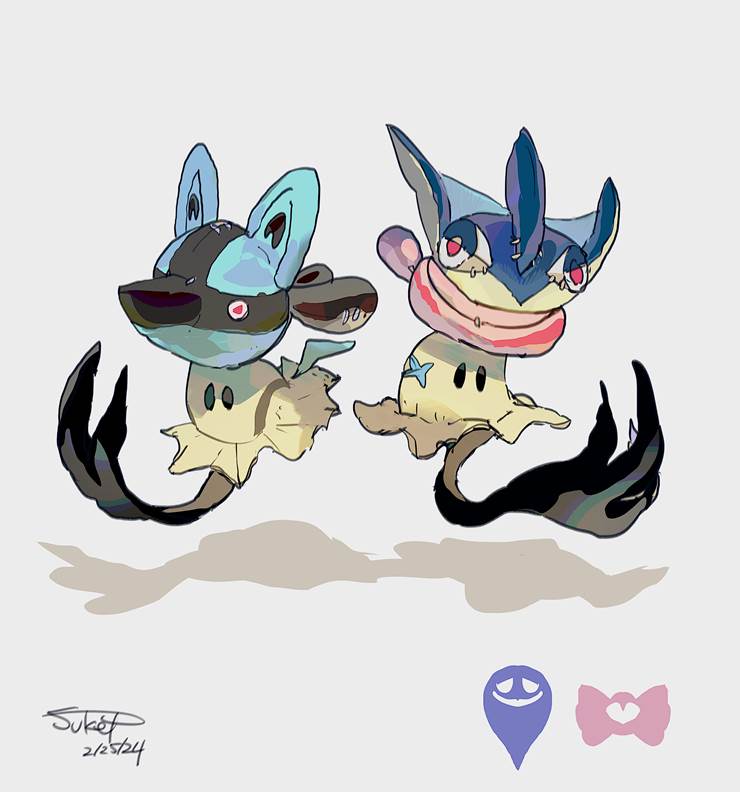 ミミッキュを传说化（ポケモン）|插画师SukeP（すけぴー）的口袋妖怪插画图片 | BoBoPic