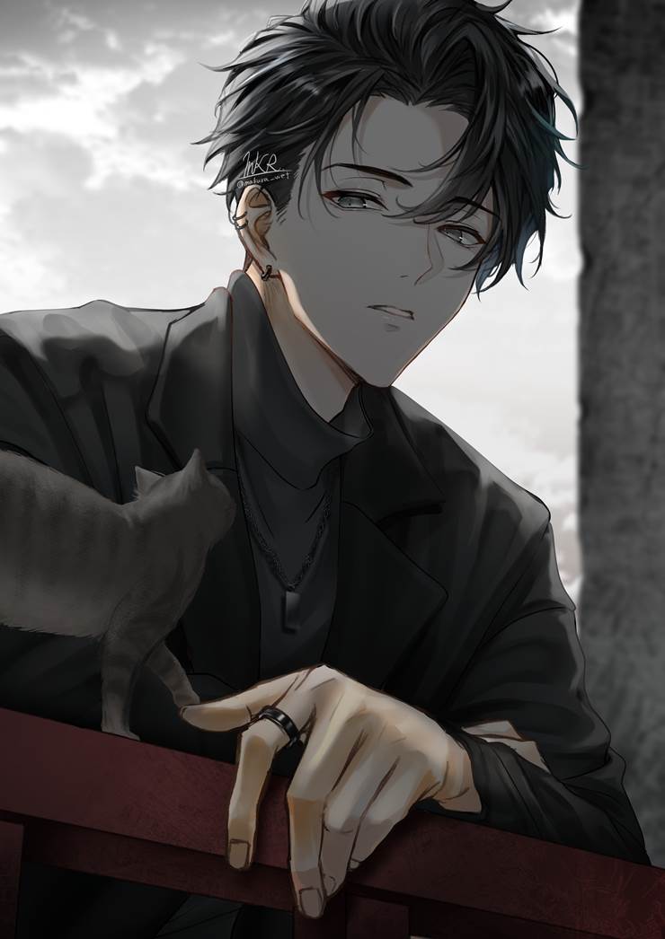 また来たのか|pixiv画师MKR.的黑发插画图片 | BoBoPic