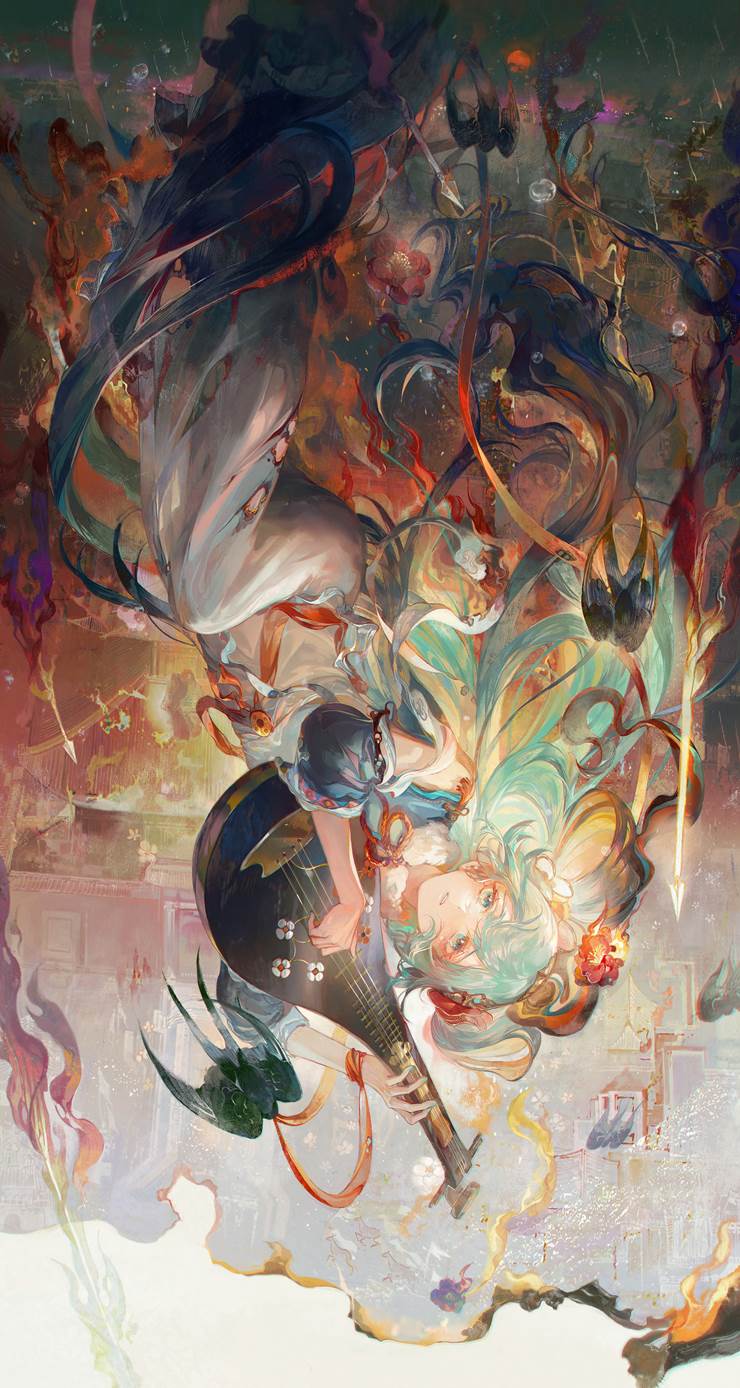 染河山|插画师DaylightAllure的女孩插画图片 | BoBoPic