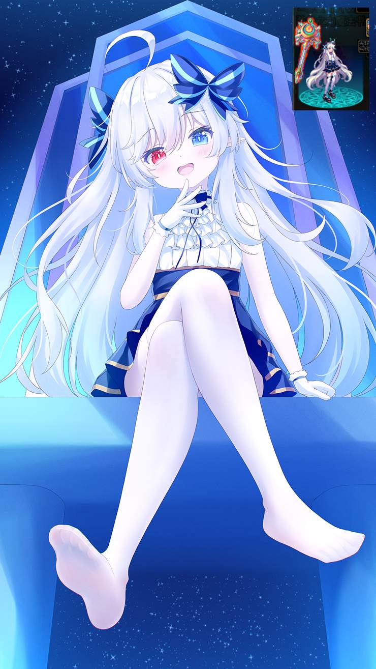 地下城与勇士,萝莉,白色过膝袜,脚底,着袜足底,脚指,White silk pantyhose,1000users加入书籤, - 悠tacC'illustration - PixivBox