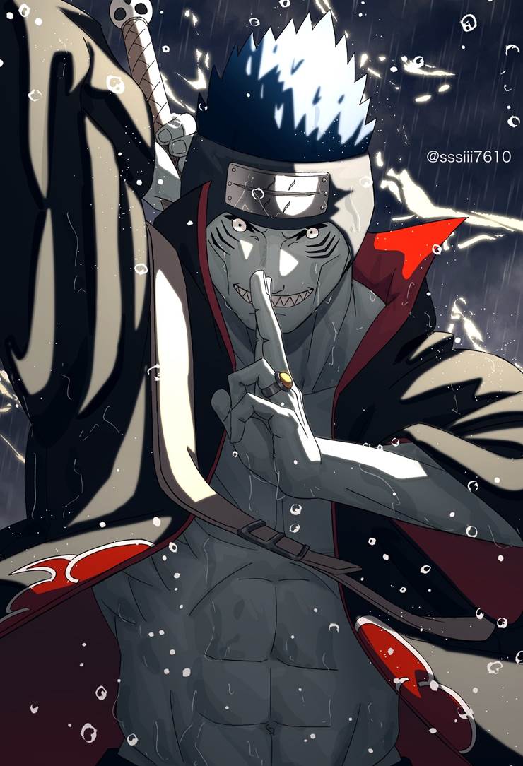 kisame,晓,干柿鬼鲛|pixiv画师しう的鬼鲛插画图片 | BoBoPic