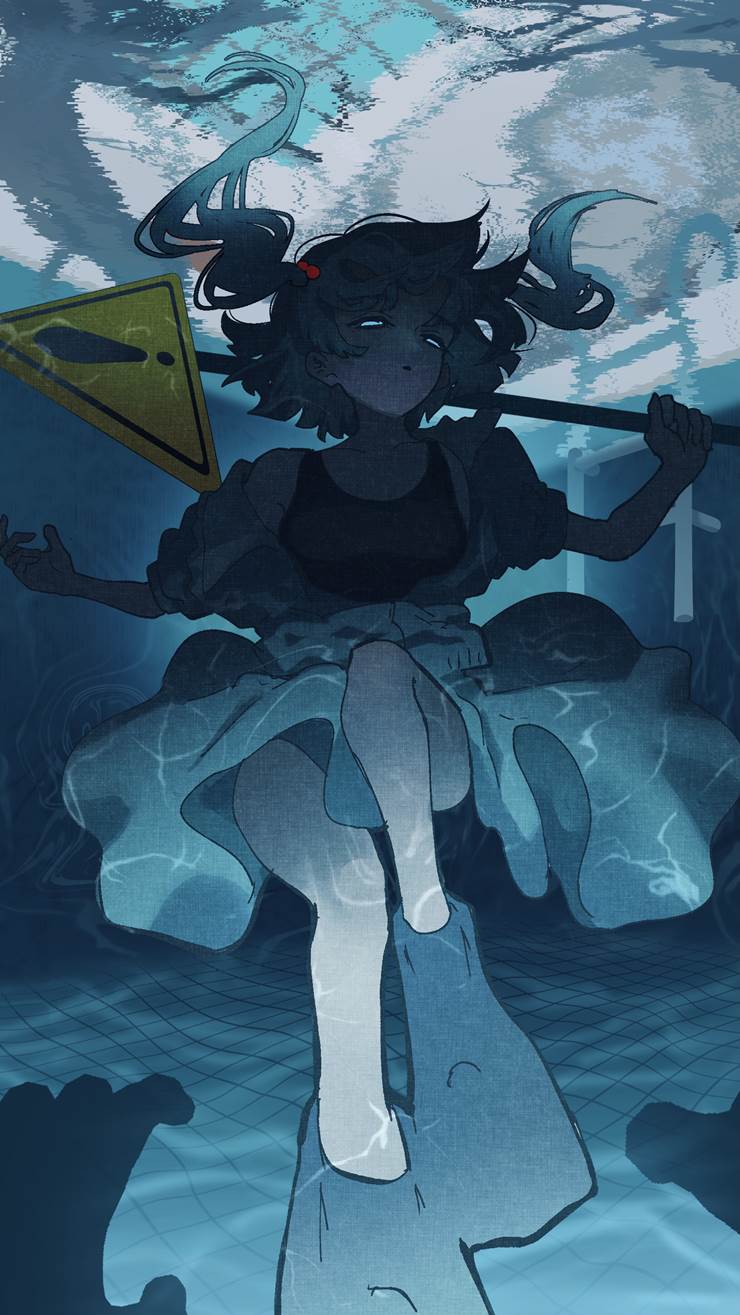 nitori kawashiro,Touhou Project,Touhou,Touhou Project 500+ bookmarks,underwater, - 餅千歳あぐり ...