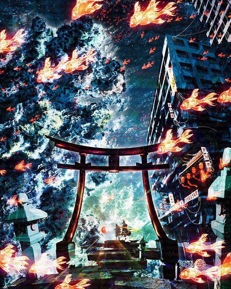 丸い案内板|P站风景图片，尺寸:832x1040 | BoBoPic