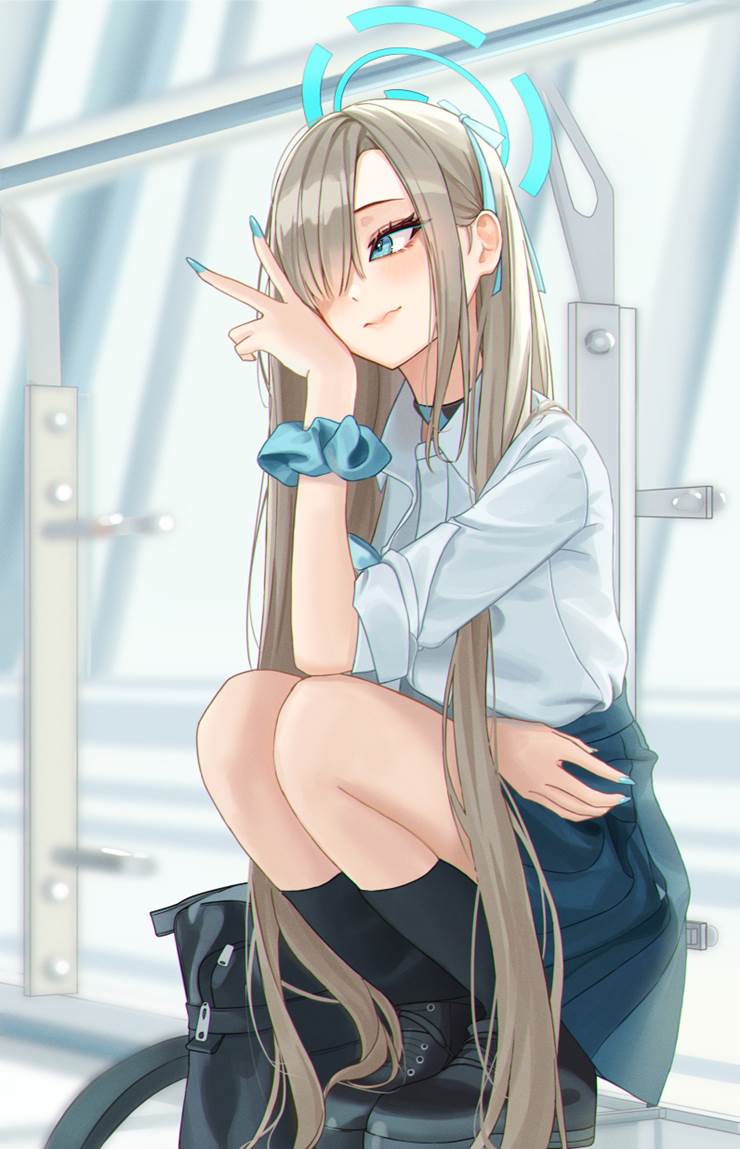 Blue Archive,Asuna Ichinose,asuna,uniform, - Melt'illustration - PixivBox