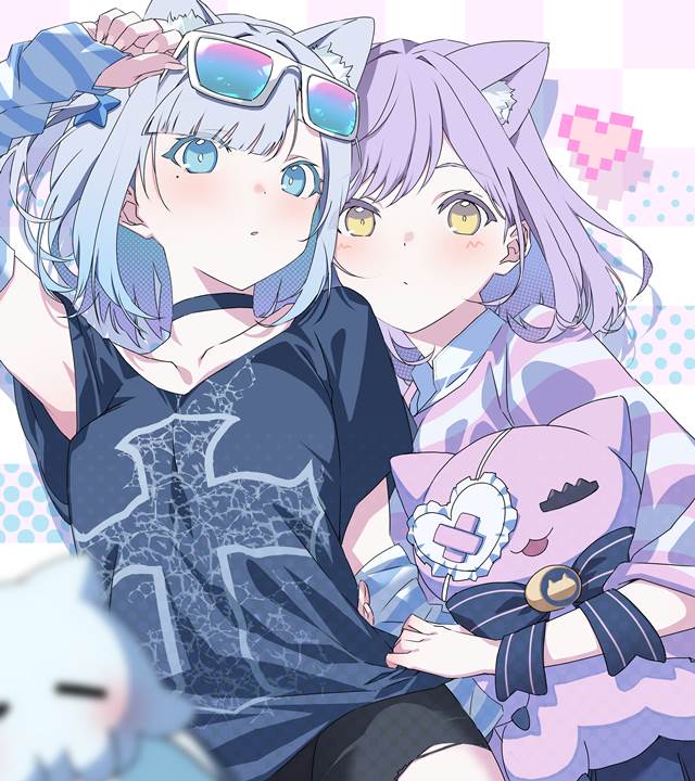 猫汰月奈,蓝泽艾玛,橘雏乃_P站画师ruo作品搬运 | BoBoPic