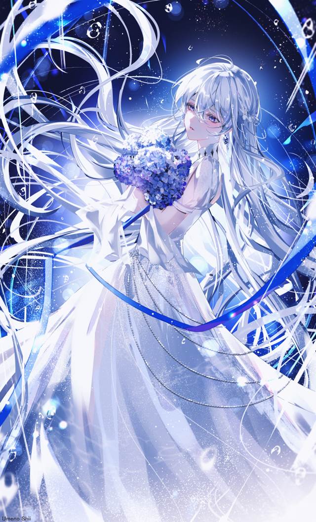 original,girl,white hair,creation,original 1000+ bookmarks, - 梅之シイ'illustration - PixivBox