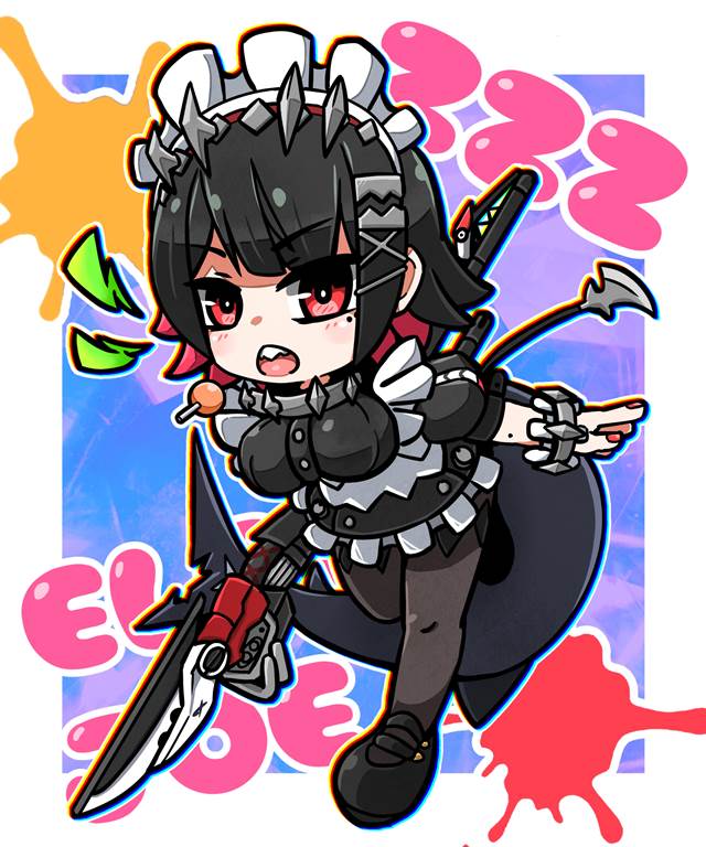 绝区零,黑丝袜,艾莲·乔,Q版图片|尺寸2500x3000 | BoBoPic