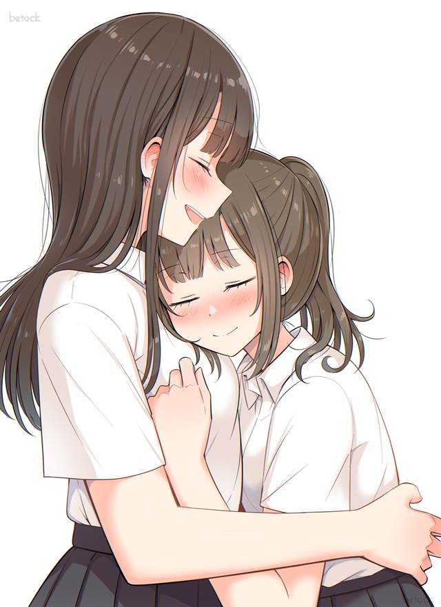 原创,女孩子,yuri, - betock＠キス百合3巻'illustration - PixivBox