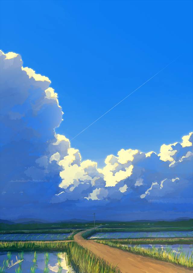 sky,原创,积雨云,风景,蓝天, - 縹 京介（ALPCMAS）'illustration - PixivBox