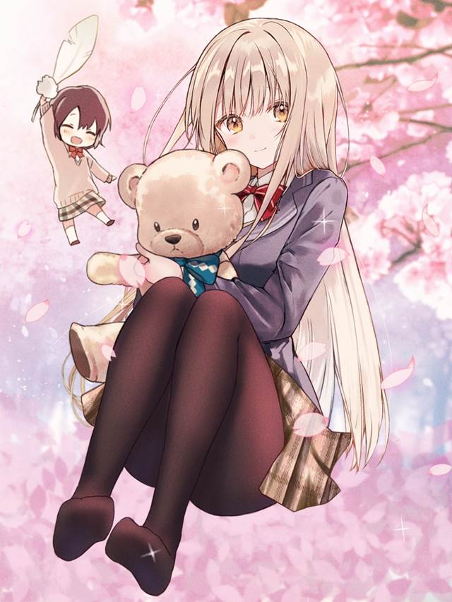 Mahiru Shiina,girl,young girl,uniform,soles in stockings, - サンローランパリ'illustration - PixivBox