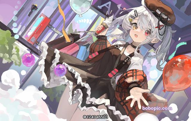 White hair,young girl, - 可乐米mi'illustration - PixivBox