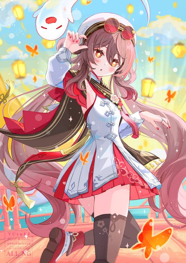 Genshin Impact,Hu Tao (Genshin Impact),Lantern Rite Festival,高桥李依,原神100收藏, - YUtuKI'illustration ...