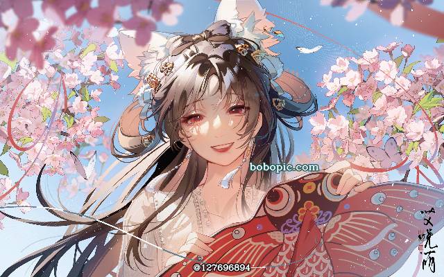 女孩子,animal ears,fox ears,young girl, - 艾晓萌'illustration - pixivdaily