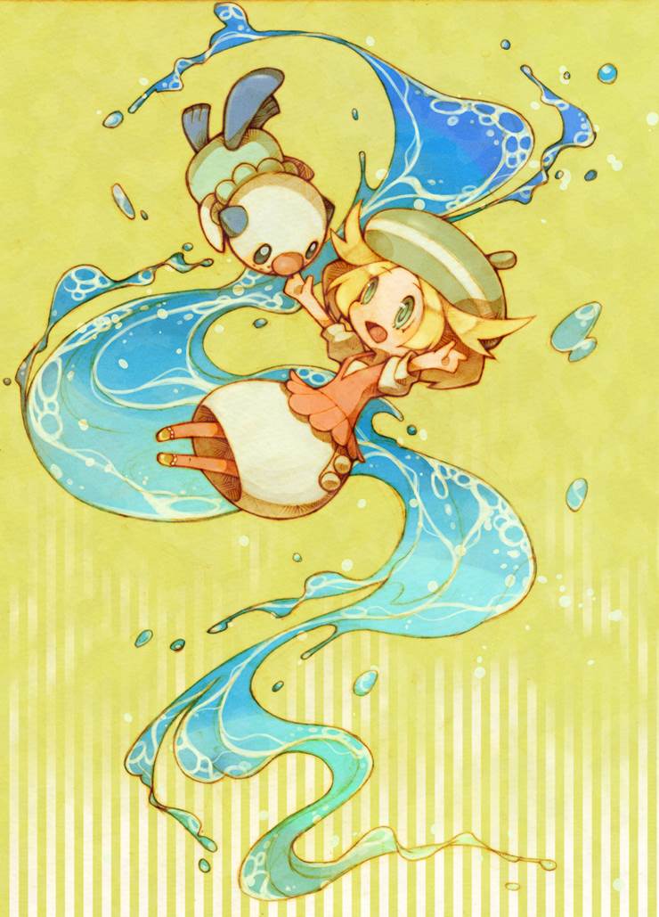 BW正座待机！！|插画师ちゅの的水水獭插画图片 | BoBoPic