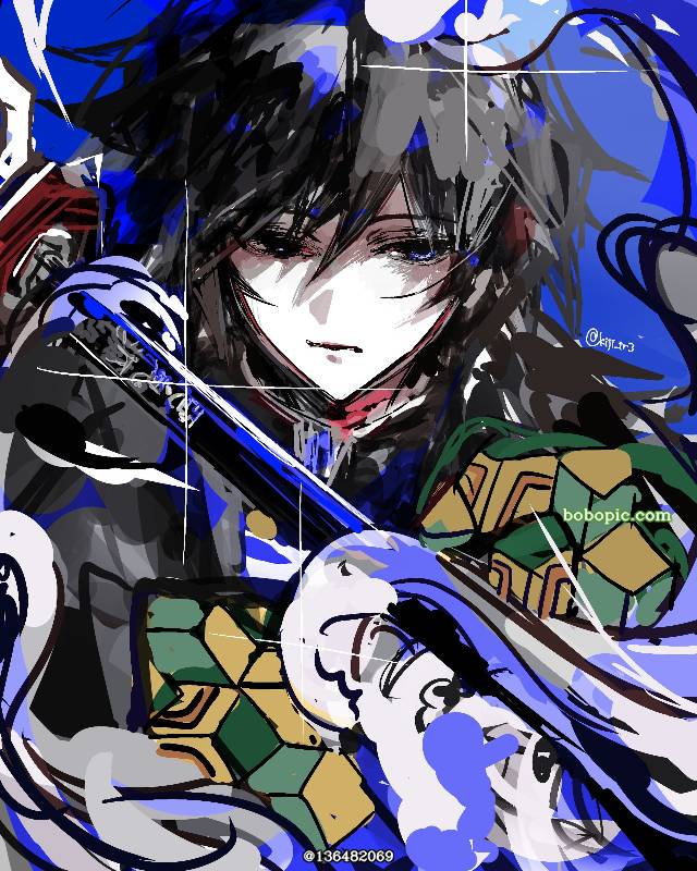 富冈义勇,鬼灭之刃图片|尺寸2000x2500 | BoBoPic