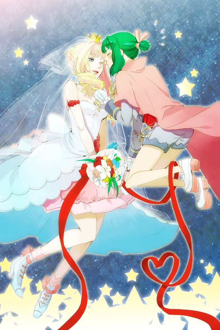 《超时空要塞F》女主角，雪莉露·诺姆pixiv插画图片 | BoBoPic