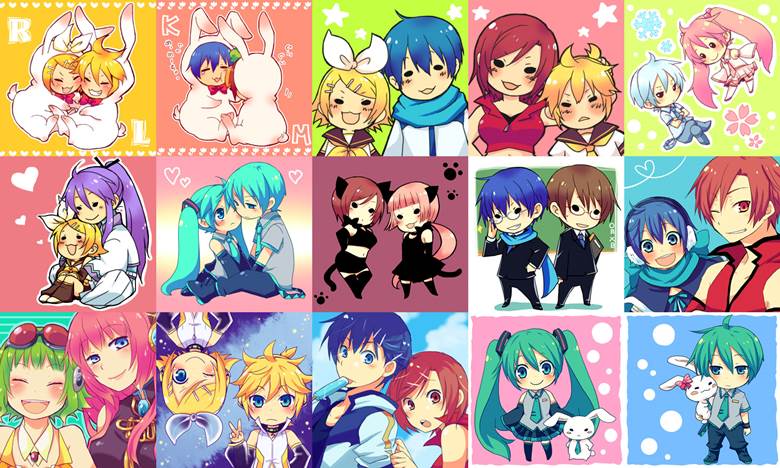 ボカロコンビ|露花的C社6只插画图片 | BoBoPic
