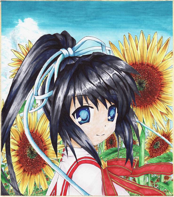 Key旗下游戏《Rewrite》此花露西娅插画壁纸图片 | BoBoPic