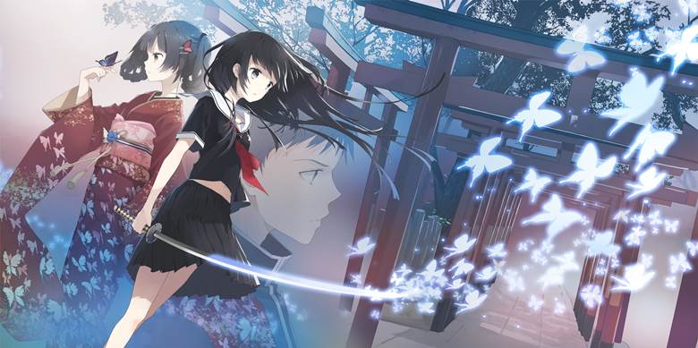 羽ノ亡キ蝶|Tiv的黑头发少女插画图片 | BoBoPic