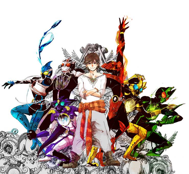 《假面骑士OOO》男主角火野映司Pixiv高清美图分享 | BoBoPic