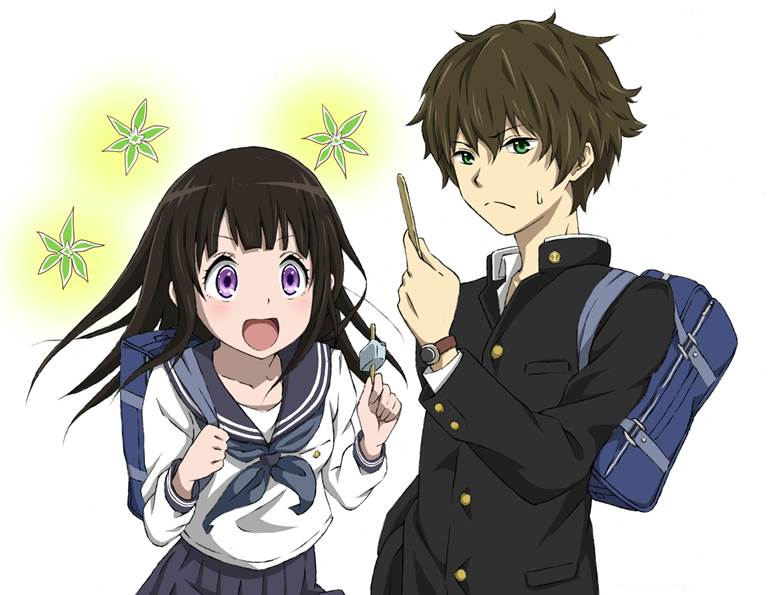 冰菓,oreki houtarou,千反田爱瑠,折木×千反田, - 鏡花あすか(トビー)'illustration - PixivBox