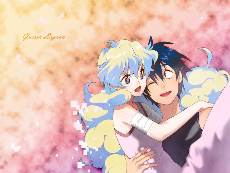 gurren lagann,尼娅,Simon,Simon/Nia,天元突破, - ゆきみつ'illustration - PixivBox