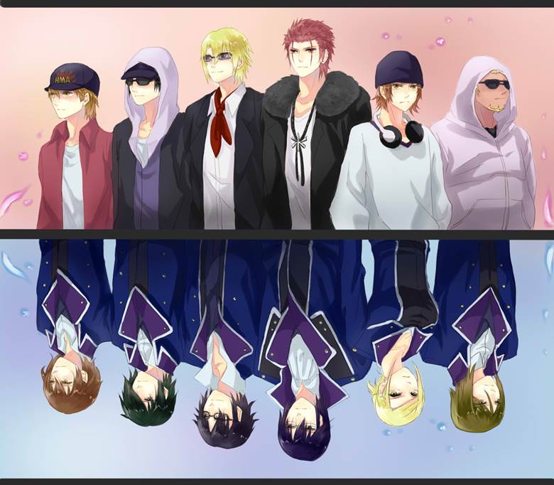 赤と靑|幽くん的K（动画）Pixiv同人插画图片 | BoBoPic