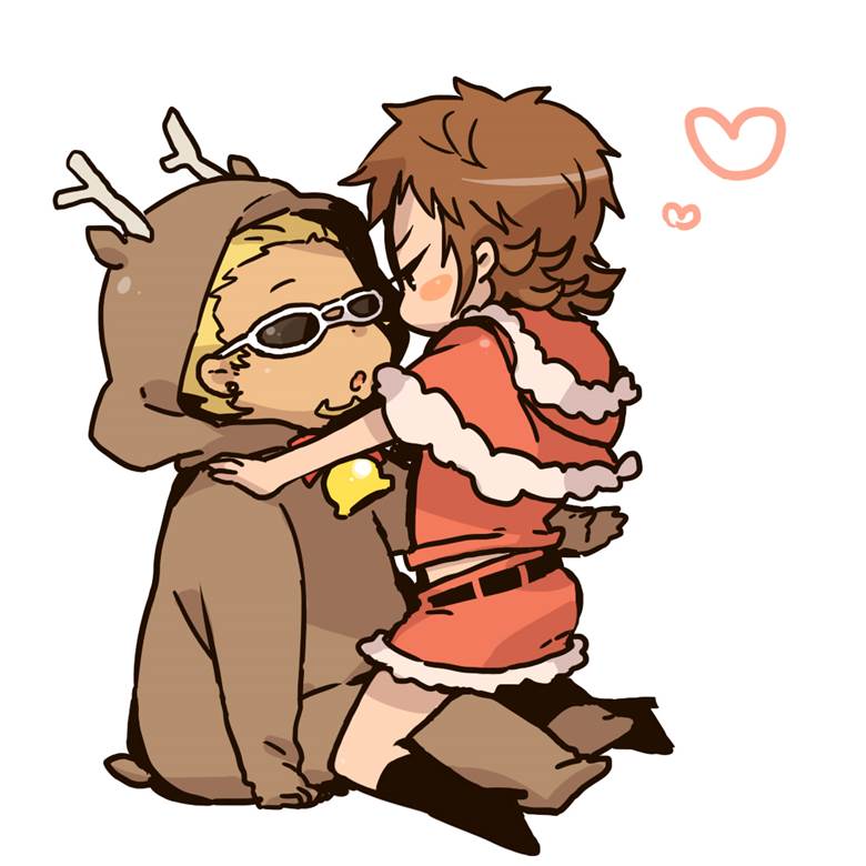 かまもトナカイと八田サンタ|空有的K（动画）Pixiv同人插画图片 | BoBoPic