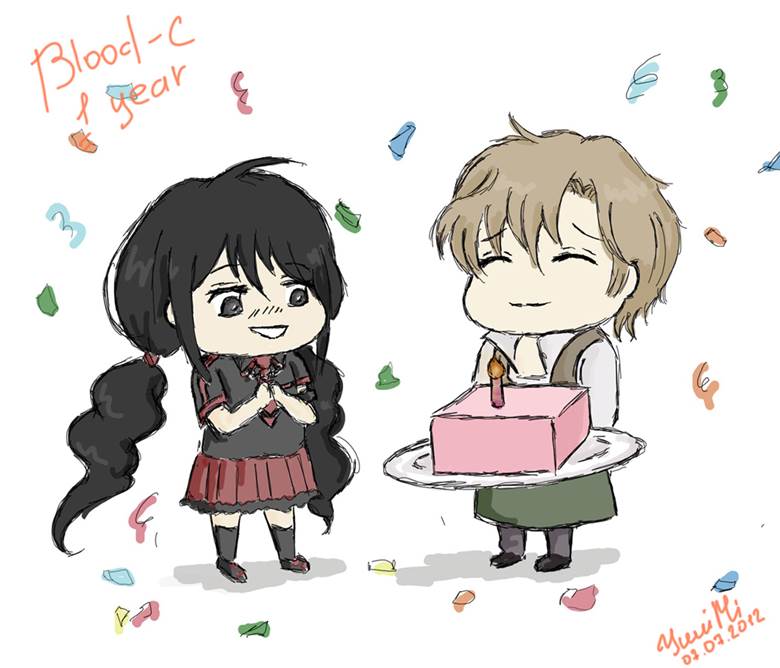 BLOODC|VikIra的BLOOD-C更衣小夜插画图片 | BoBoPic