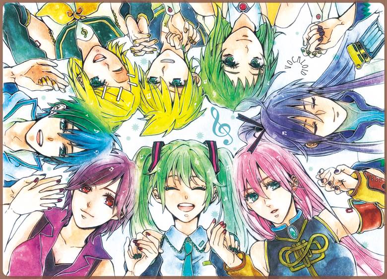 ミクちゃんおめでとう|にぱ的C社6只插画图片 | BoBoPic