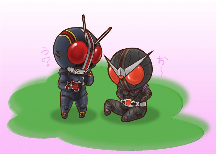 ぶらっくとじょーかーのとりかえっこ。|Pixiv假面骑士W图片 | BoBoPic