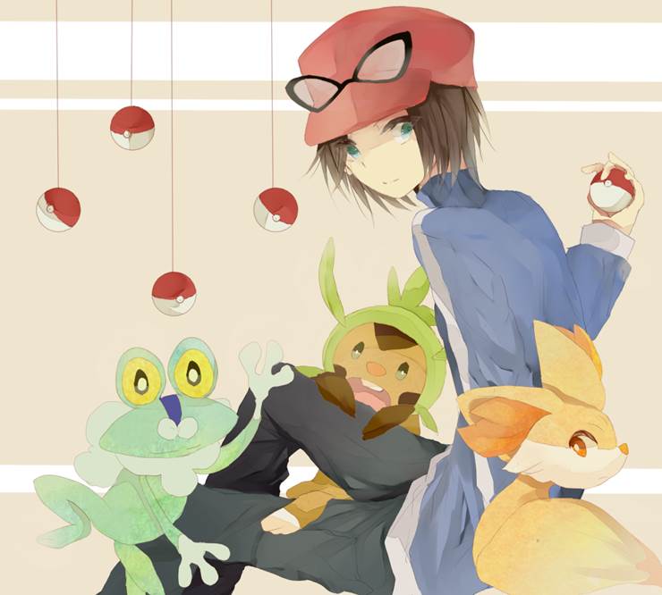 《宝可梦X·Y》的主角，卡鲁穆pixiv插画图片 | BoBoPic