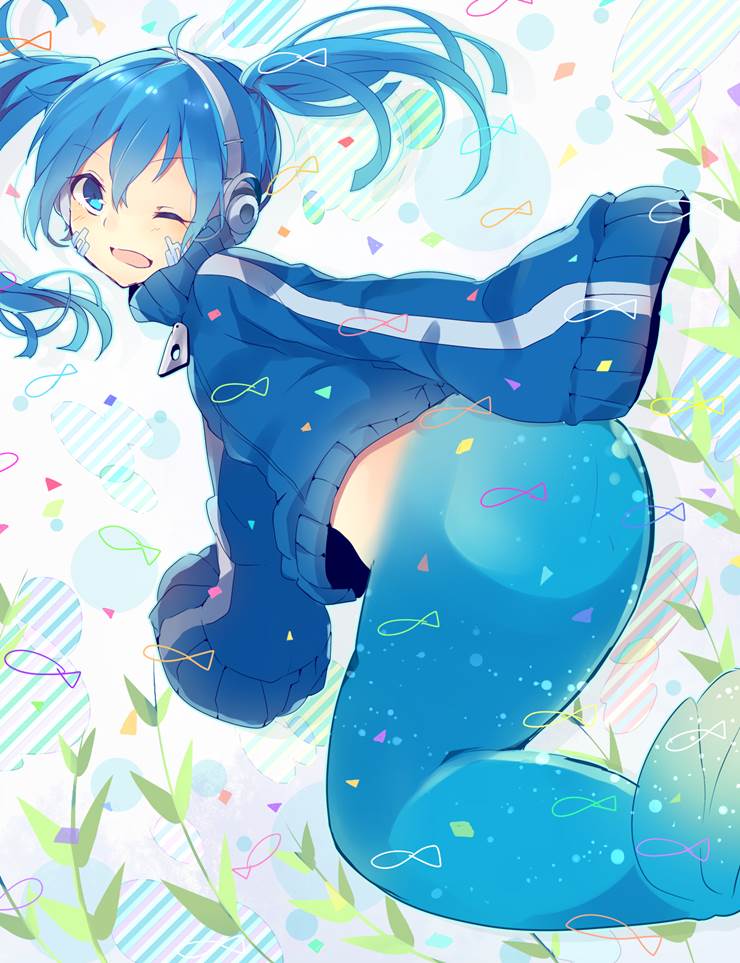 【18日目】 エネ×人鱼姫|插画师霜月えり的人鱼插画图片 | BoBoPic