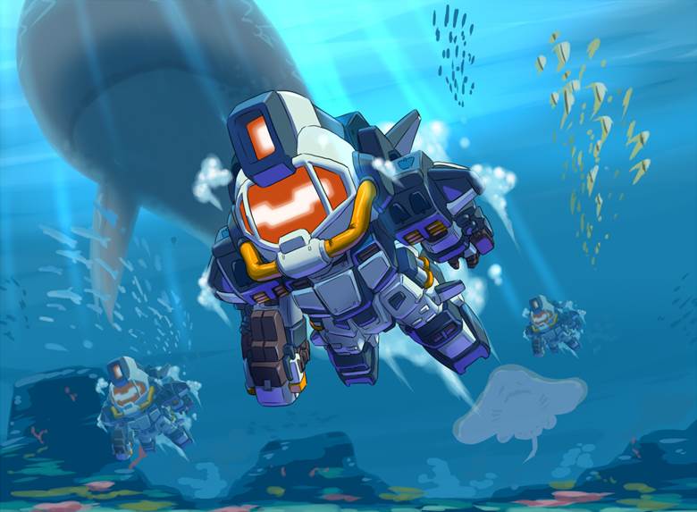 アクアジム|KOU的sd敢达插画图片 | BoBoPic