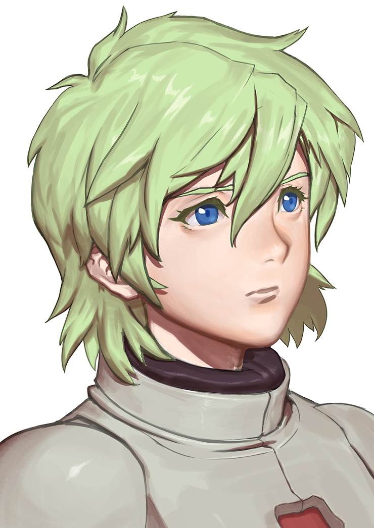 《机动战士高达08MS小队》爱娜·萨哈林插画图片 | BoBoPic