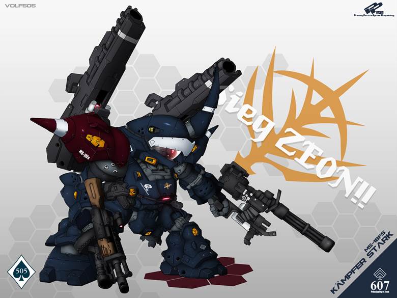 MS18Fs ケンプファーシュタルク|VOLF的sd敢达插画图片 | BoBoPic